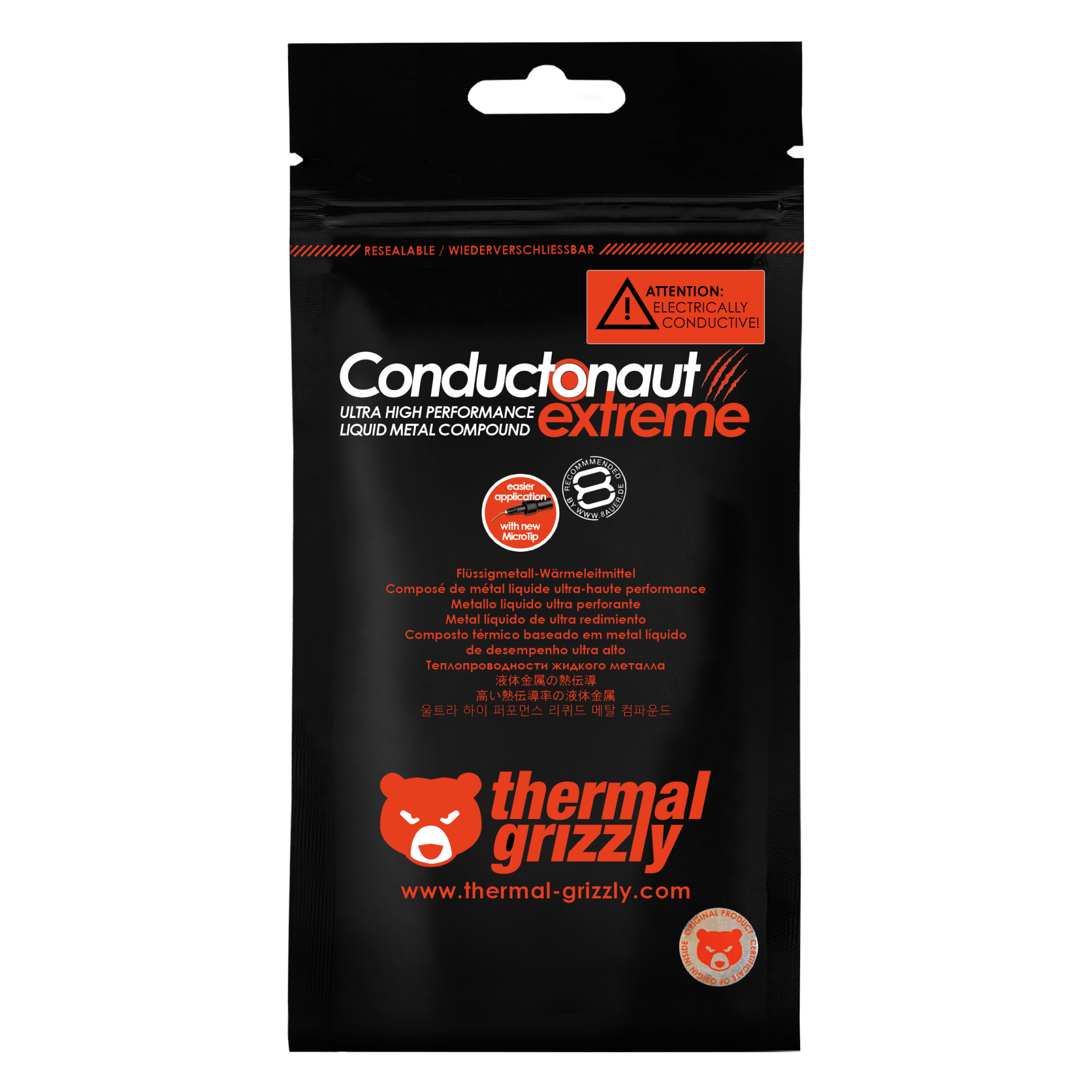 Thermal Grizzly Conductonaut Extreme Liquid Metal